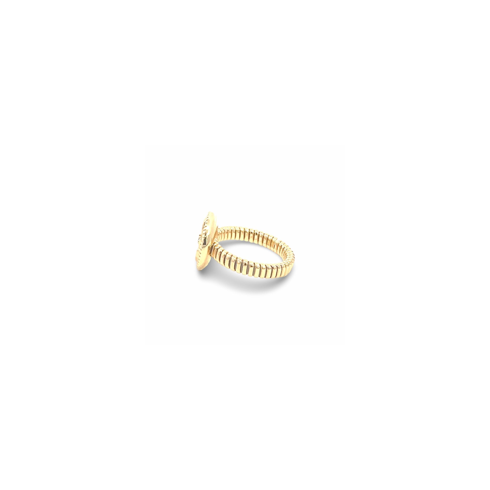 18K Yellow Gold & Enamel Cosmos Collection Ring – BrookeMicheleDesigns