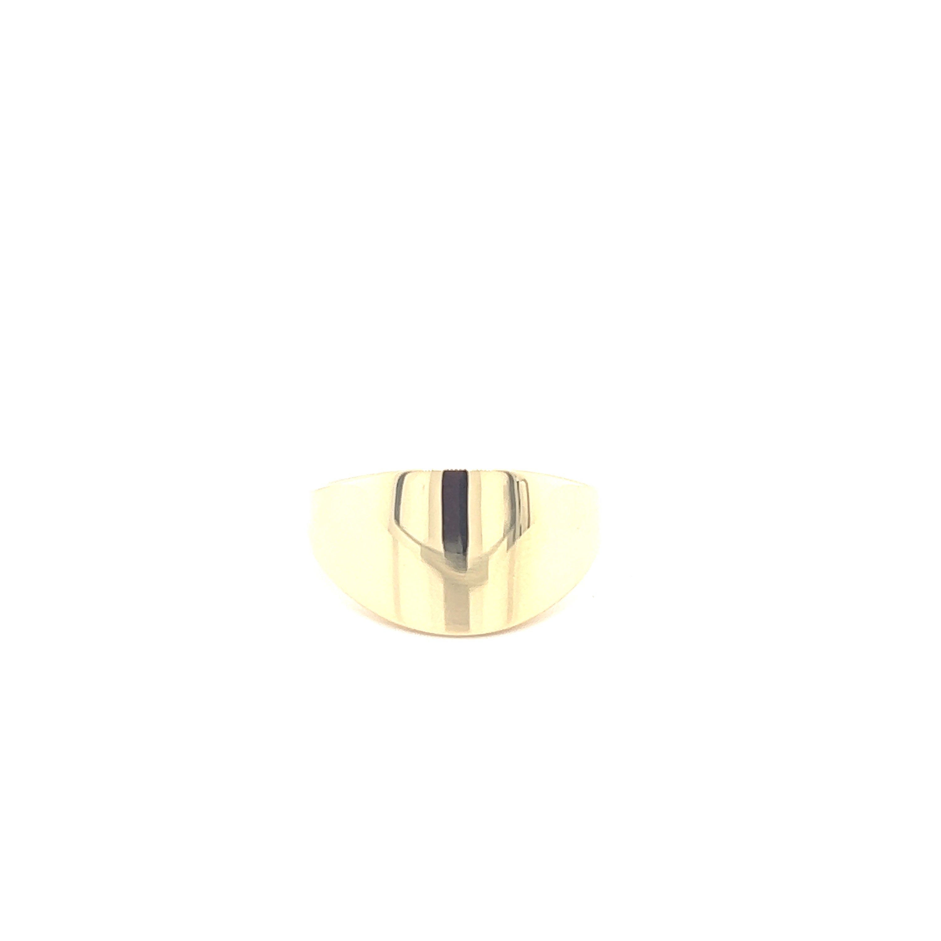 14k Gold Dome Shape Signet Ring – BrookeMicheleDesigns