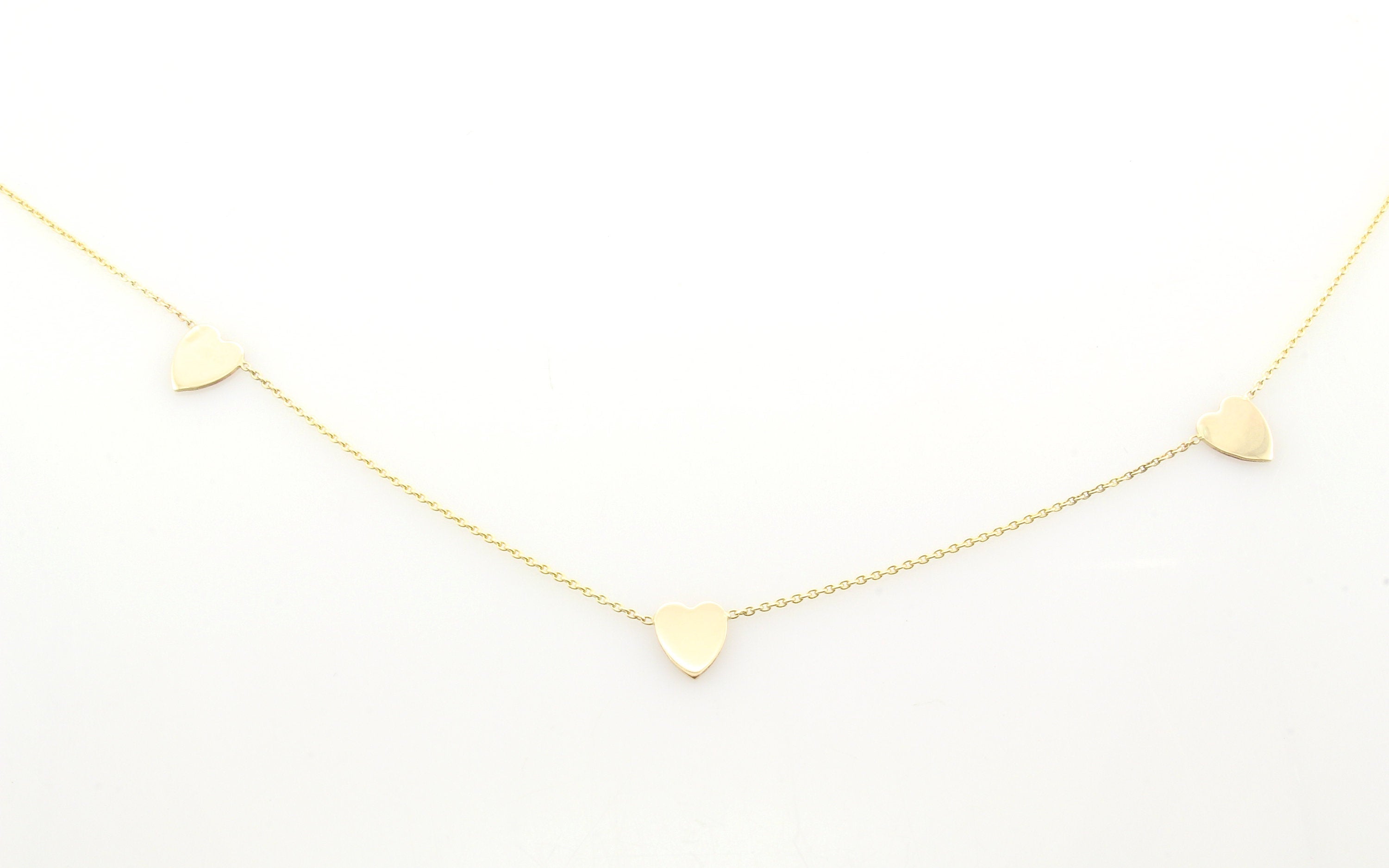 14k Gold Multi Heart Necklace – BrookeMicheleDesigns